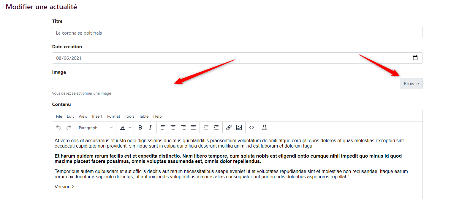 Symfony 51 Formbuilder Filetype Le Champ Naffiche Pas Le Fichier Choisi Et Le Bouton